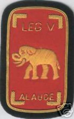 Roman Army War Legion Patch Emblem Rome Alaudea Pax Ceaser LEG V Alaude ...