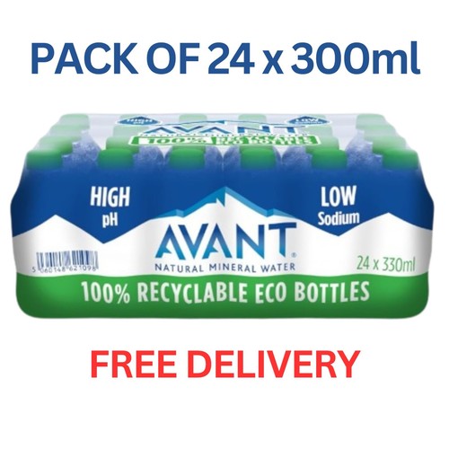 Avant natural mineral water 24 x 330ml | High pH | Low Sodium | eBay UK