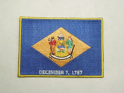 Delaware State Flag Seal Embroidered Iron On Patch | eBay