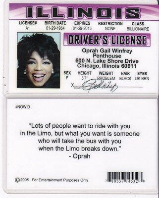 Chicago Illinois IL Identification ID Card id i.d. card Lake Shore ...