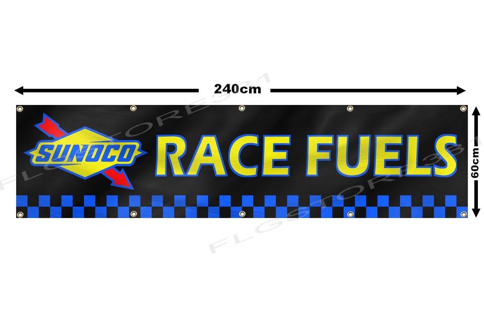 Sunoco Race Fuels Flag Banner 2X8 Ft Racing Car Wall Decor Flag | eBay
