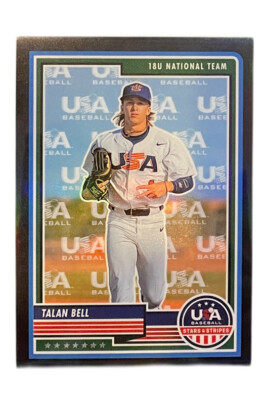 Talan Bell 2023 Panini Stars & Stripes Black Team Logo /50 18U USA | eBay