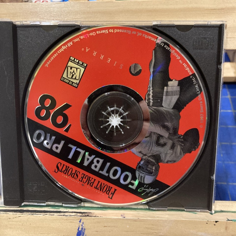 Sierra Sports Football PRO '98 Windows 95 CD-ROM Video Game | eBay