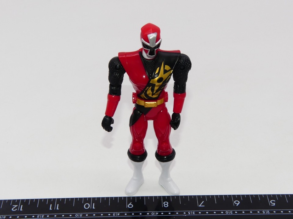Power Rangers Super Megaforce Red Ranger Figure Toy Armored Ninja Steel ...
