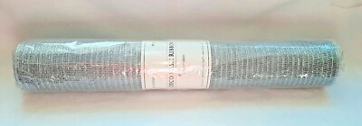 21 inch x 10 yards Deco Poly Mesh Ribbon - Silver | eBay