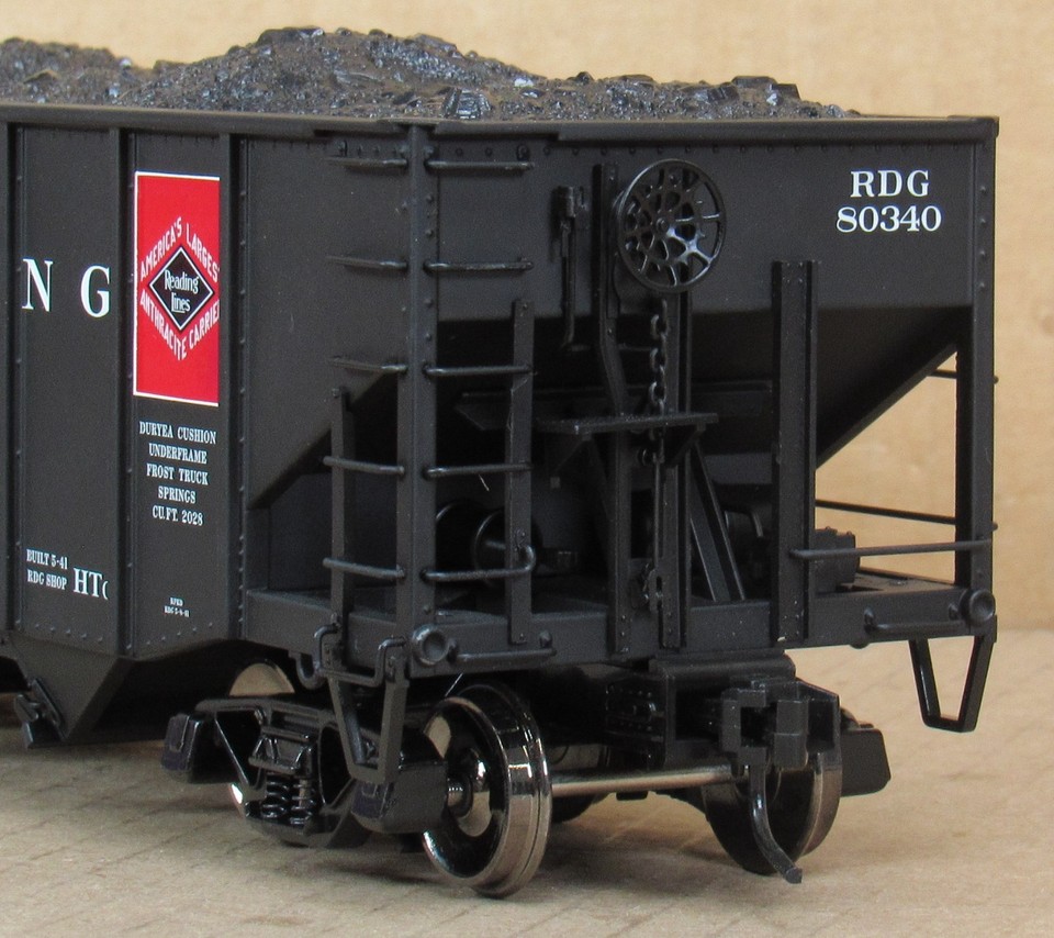 Atlas O 7755-4 Reading 55-Ton Fishbelly Hopper Car O-Scale (2-Rail) LN ...