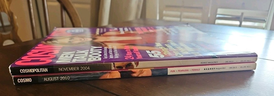 Cosmopolitan Magazine Lot of 2 November 2004 August 2010 Britney Cosmo ...