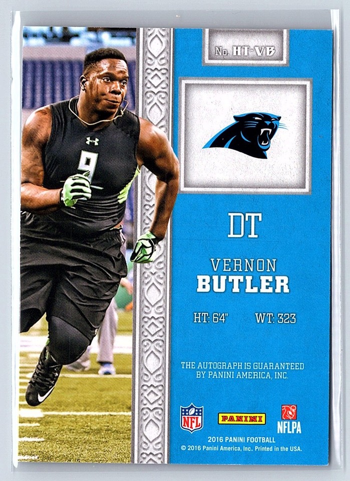 2016 Panini #HT-VB VERNON BUTLER AUTO Heir to the Throne Signatures ...