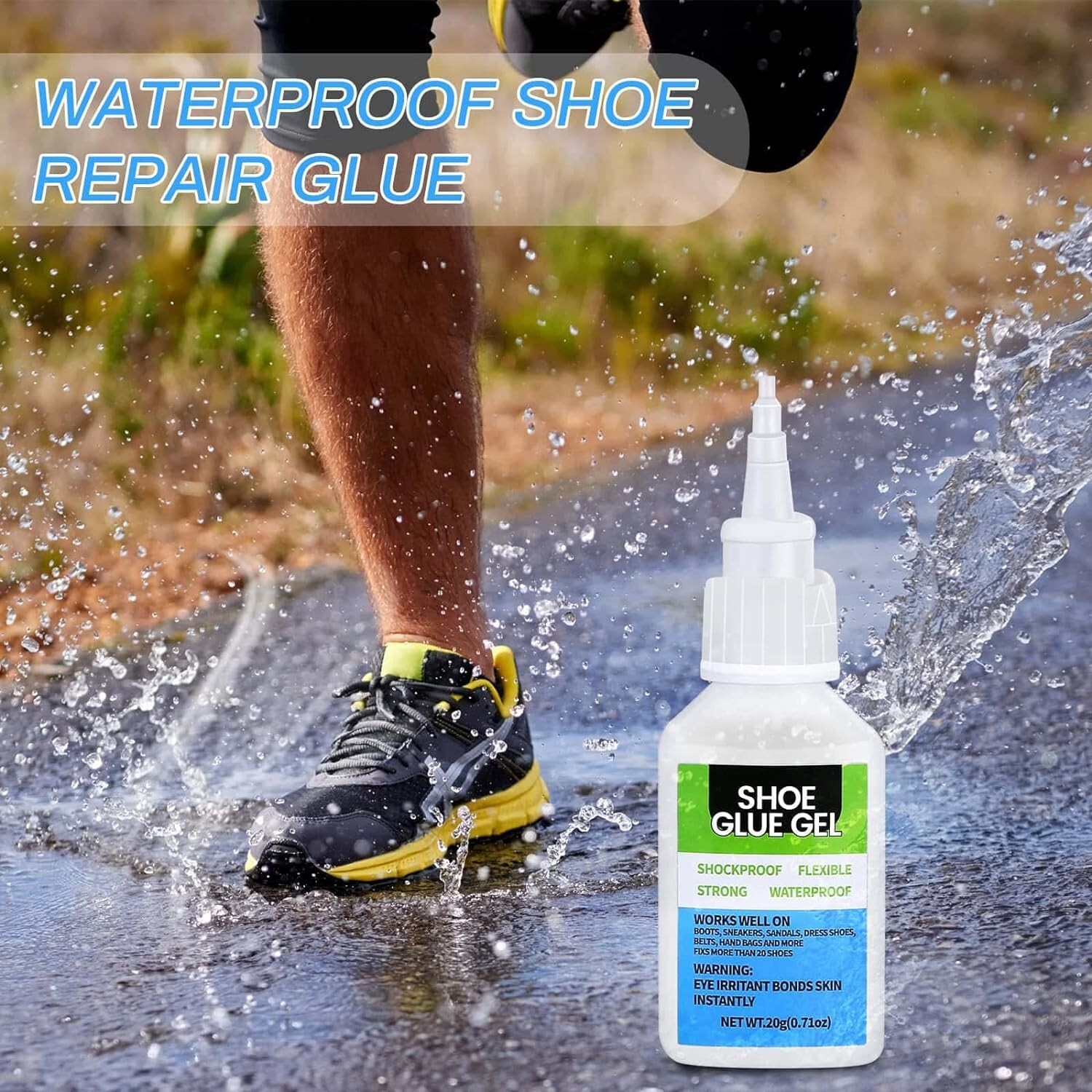 Shoe Glue Sole Repair Adhesive Waterproof Fix For Boot Soles Sneakers ...