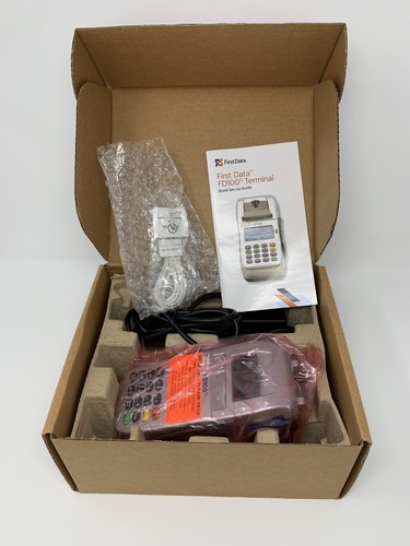 First Data FD100Ti Credit Card Machine with Power Supply | eBay