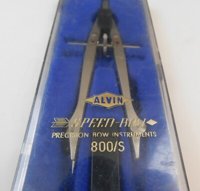 Vintage - ALVIN - Precision SPEED BOW Compass Set - 800/S w CASE | eBay