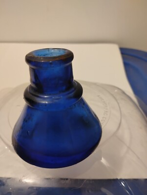 1880s COBALT BLUE CONE INK BOTTLE | eBay
