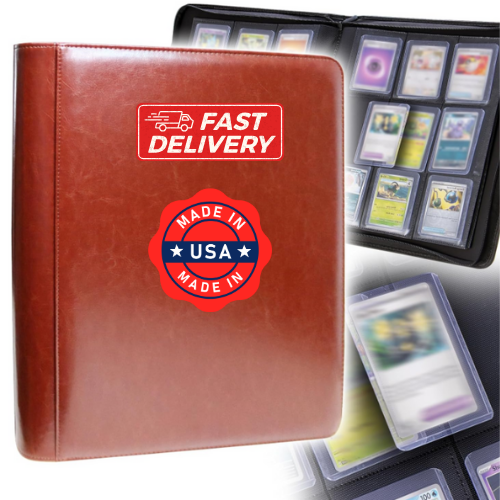 Toploader Binder Holds 360 Toploaders 9 Pocket Storage Album for 3" X 4 ...