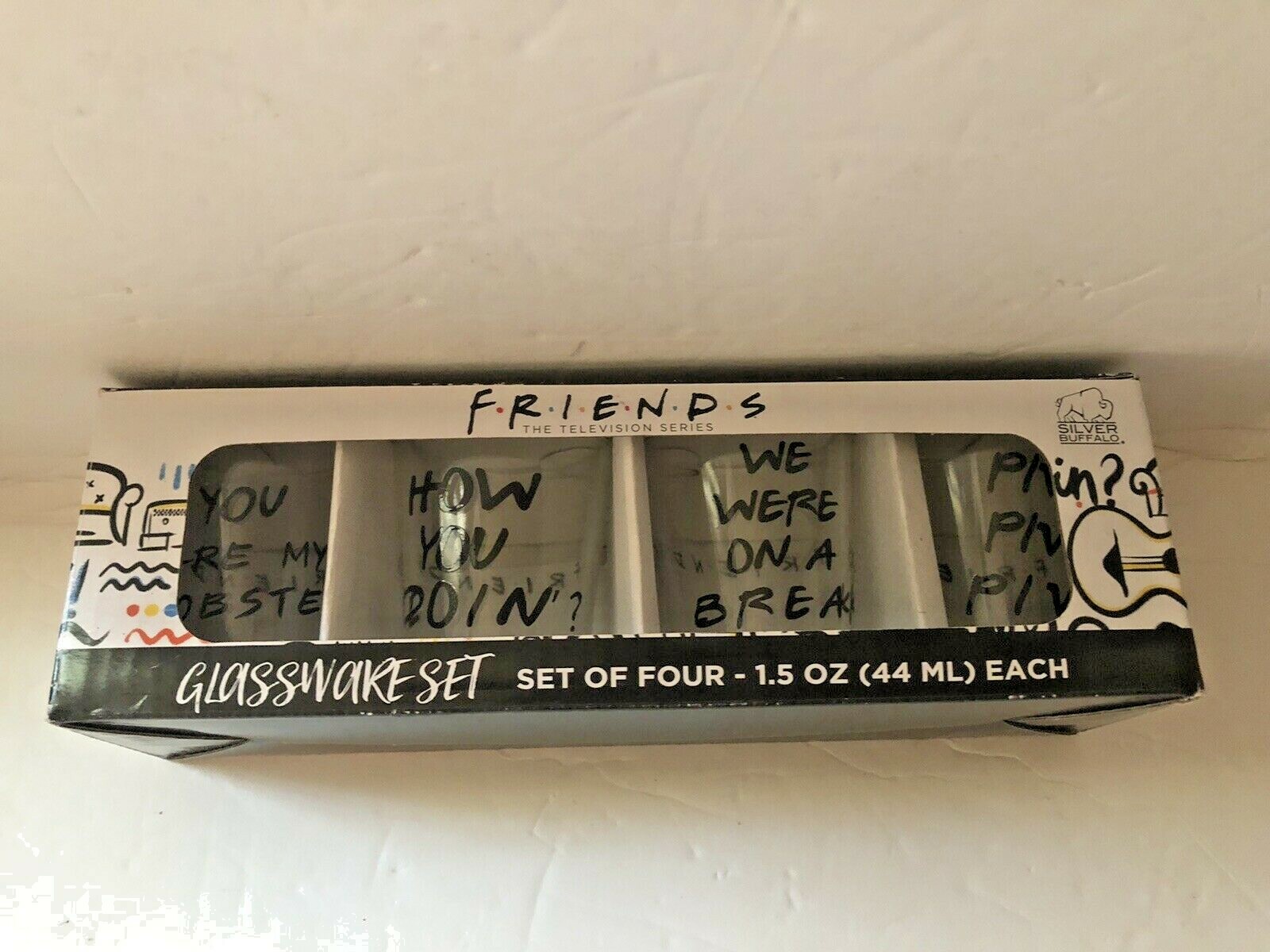 Friends TV Show Shot Glasses Boxed Set of Four | eBay