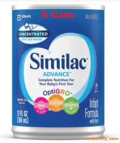 Abbott Similac Advance Concentrated Liquid Baby Formula 13 fl oz (Case ...