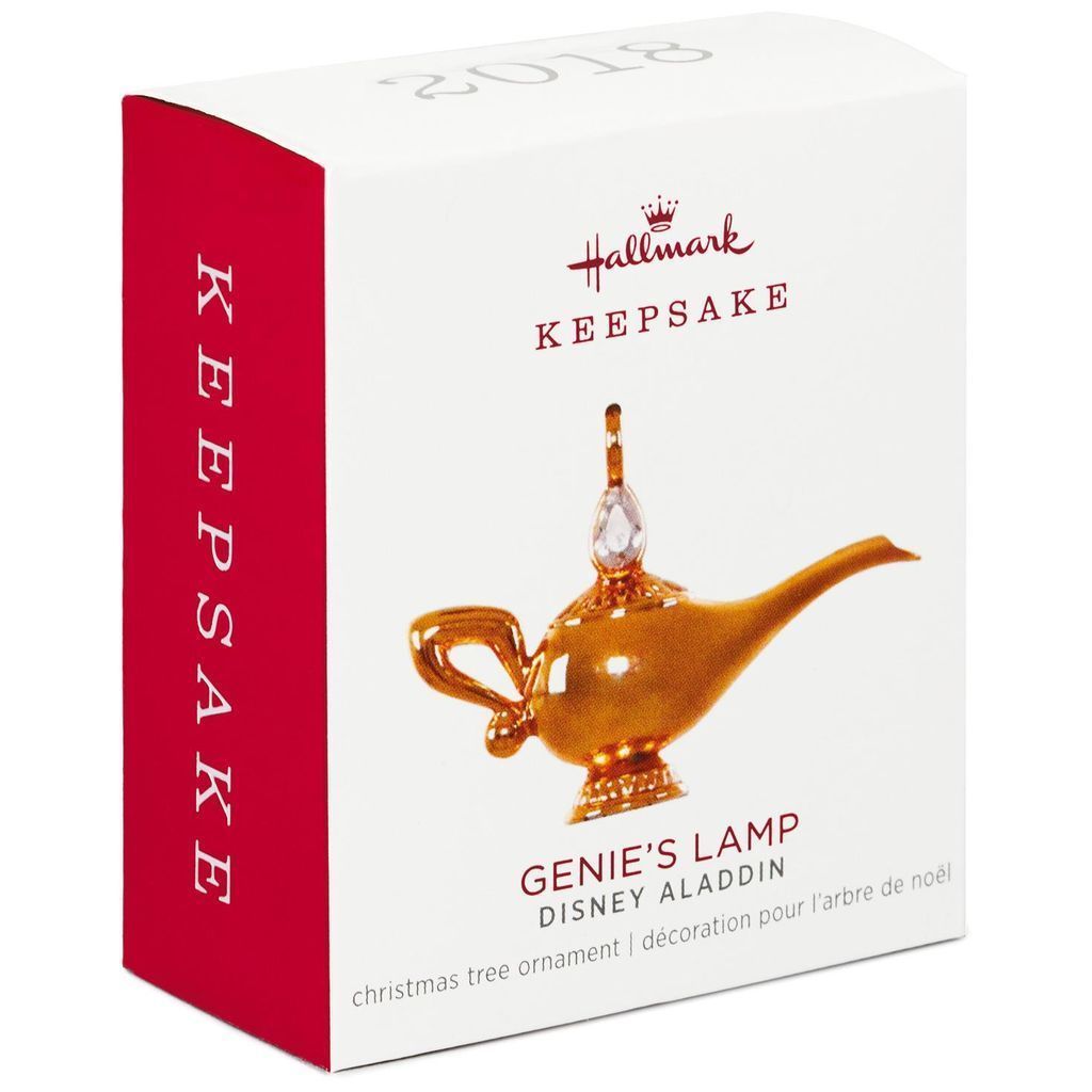 2018 Hallmark Disney Aladdin Genie's Lamp Keepsake Miniature Ornament ...
