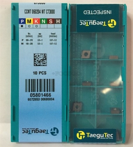 1Pcs Taegutec CCMT060204-MT CT3000 Carbide Inserts CNC Blade fb | eBay
