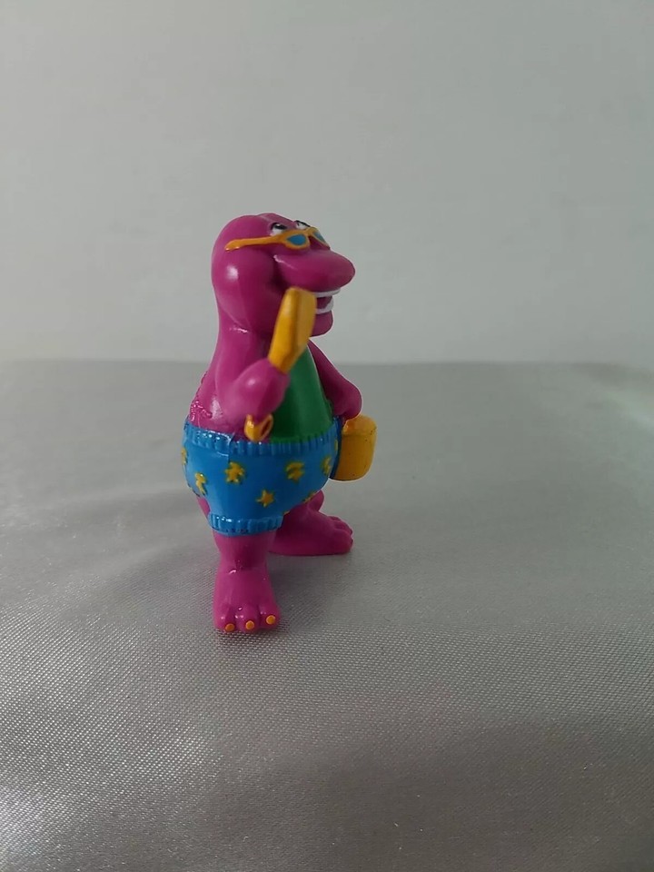 Vintage 1993 Barney & Friends Mini Toy Figurine Cake Topper Summer ...