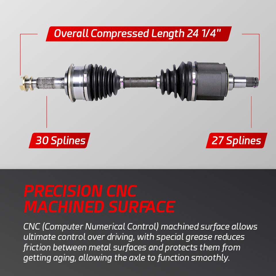 Pair Front CV Axle Shaft for 4WD 1996-2001 2002 Toyota 4Runner 1995 ...