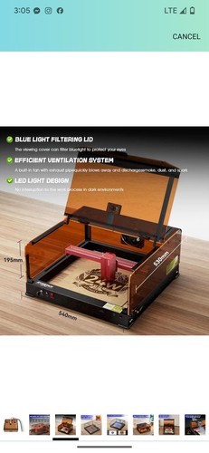 ATOMSTACK B3 Enclosure for Laser Engraver, Protection Box with Smart ...