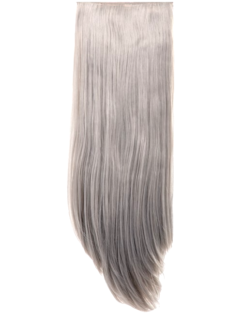 Koko Hair Extensions Silver Grey Full Head 8 Piece Clip In Curly 18 ...
