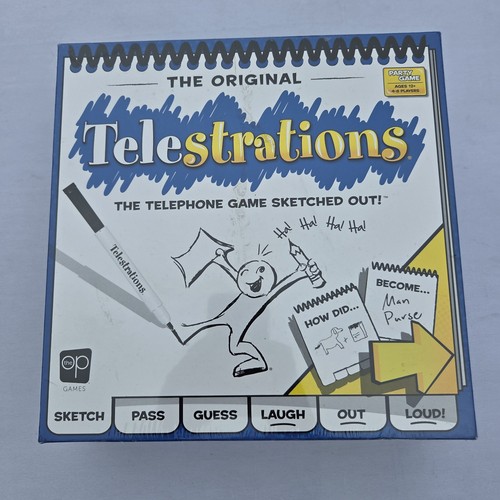 The Original Telestrations The Telephone Game Sketched Out USAopoly NEW ...