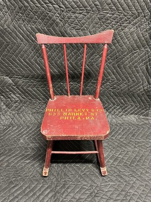 Antique Salesman Sample Advertising Rocking Chair Phillip Levy & Co ...