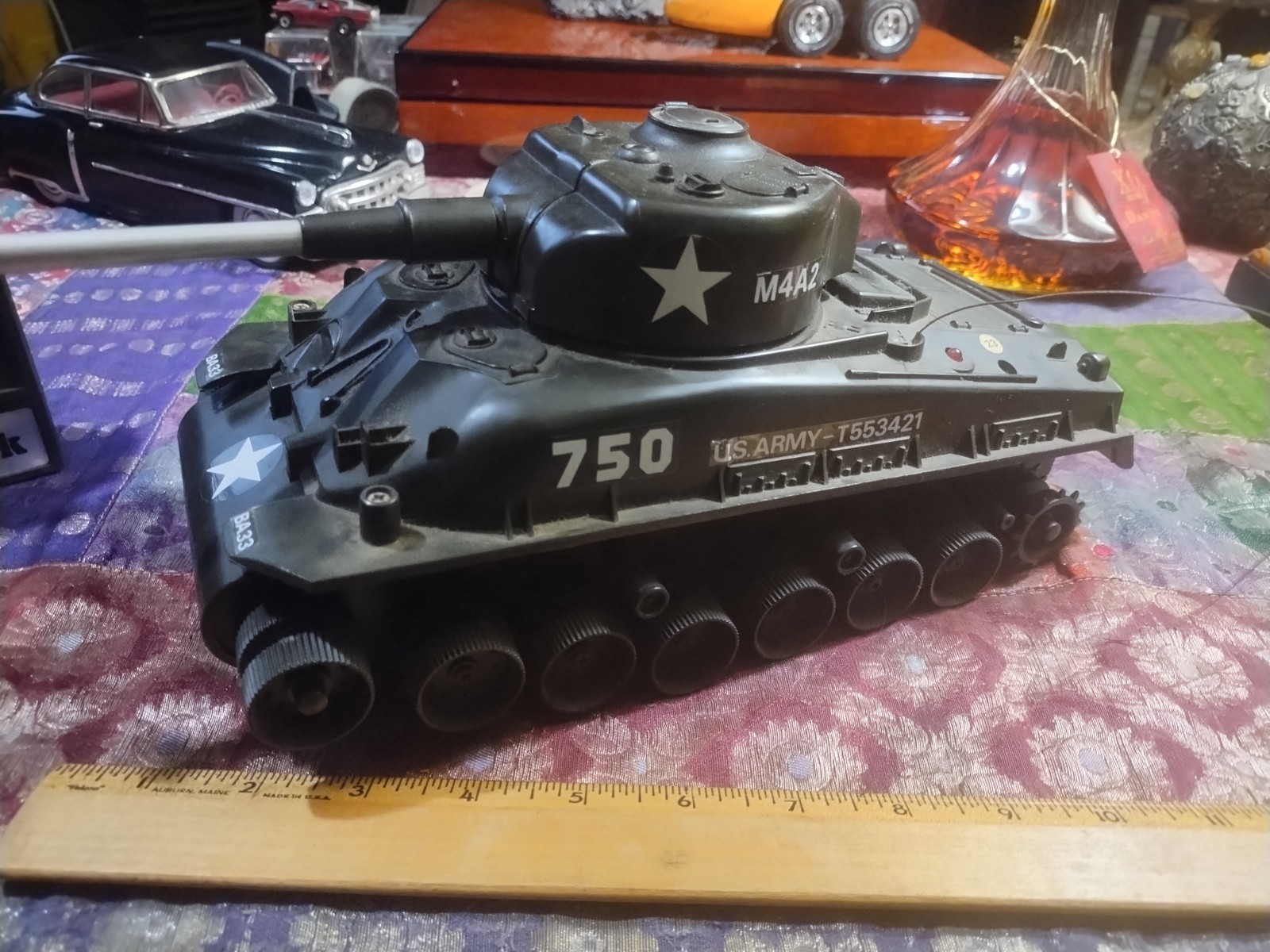 Vintage Radio Shack Sherman Tank Radio-Controlled for Parts and or ...