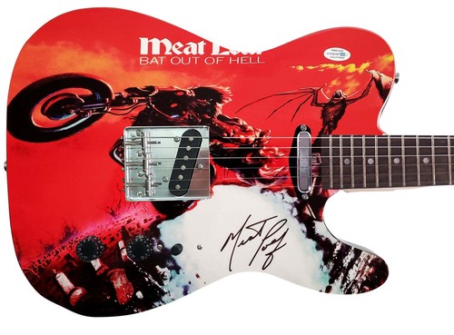 Meat Loaf Autographed Bat Out Of Hell Album LP Graphics Guitar Exact ...