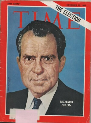 Time Magazine Nov 15th 1968 The Election Richard Nixon Cover | eBay