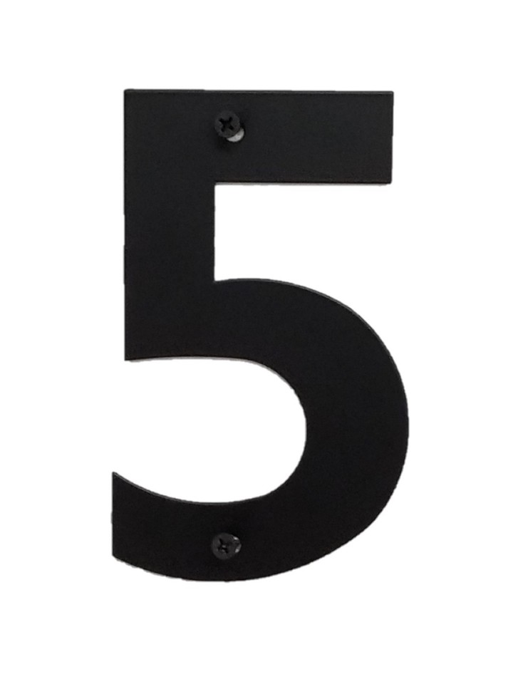 12 inch 0 to 9 Large Numbers Black Metal Iron Home House Street ...