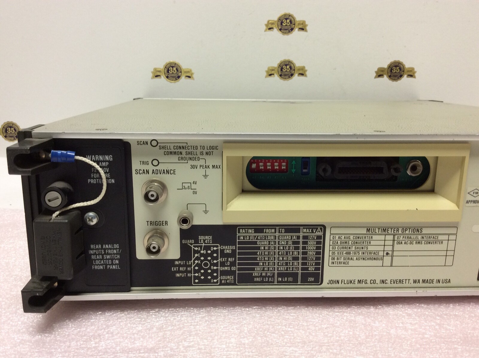 FLUKE 8505A Digital Multimeter w/ option 05 IEEE-488 interface Powers ...