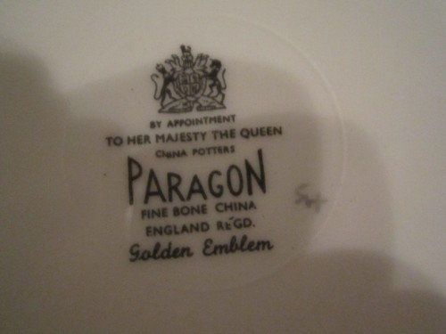 Paragon Golden Emblem White Dinner Plate | eBay
