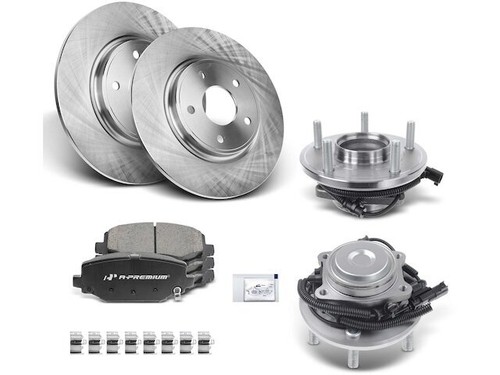 For Dodge Grand Caravan Brake Pad and Rotor and Wheel Hub Kit APR ...