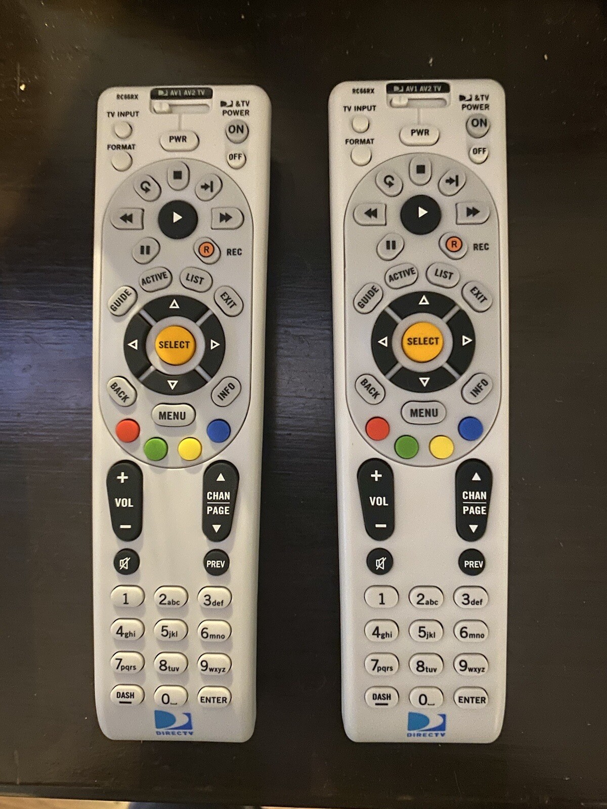2 Pack - DIRECTV RC66RX RF Remote Controls Without Batteries DTV | eBay