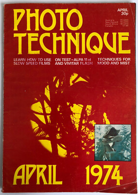 Photo Technique Magazine - April 1974 | eBay UK