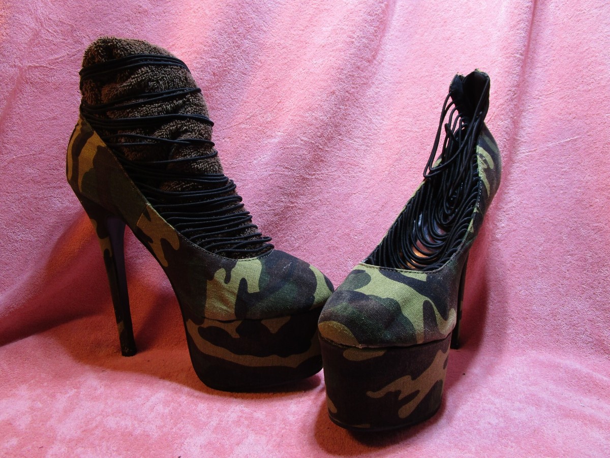 Pink Camo High Heels