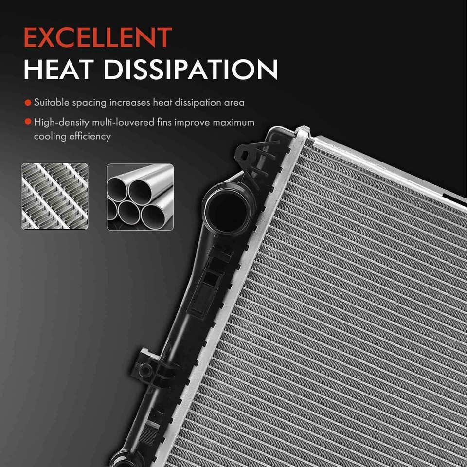 Aluminum Radiator for Benz E300 2017-2019 E400 E450 GLC300 S450 S550 ...