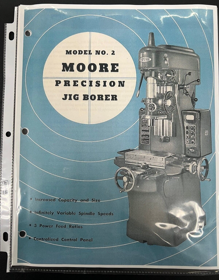 MOORE MODEL 2 PRECISION JIG BORER | eBay