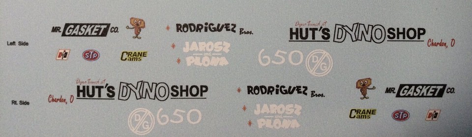 Decals - Rodriguez Bros. ‘56 Chevy rev 2, Nice! | eBay