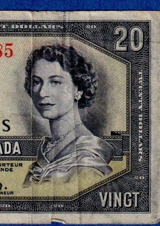CANADA $20 (1954) BC-33a / P-70a Circulated DEVIL'S FACE 👿 ** A/E ...