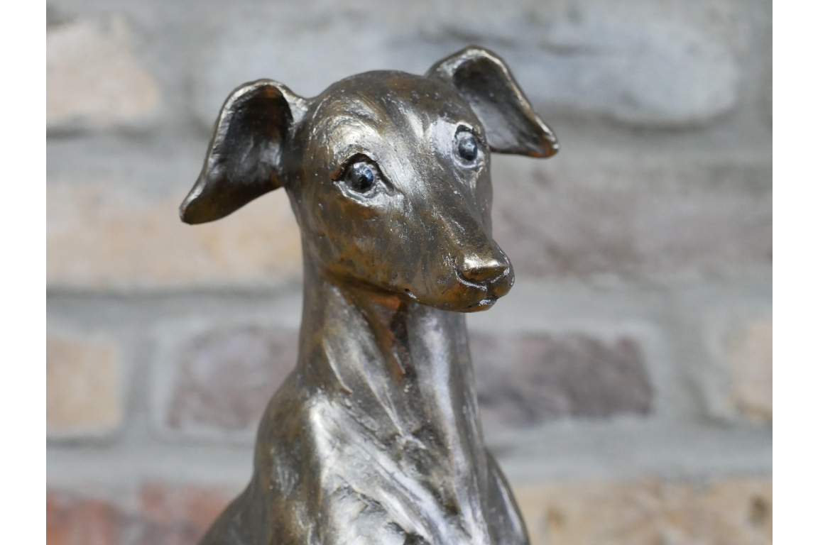 Greyhound Style Antique Silver Dog Ornament | Quirky Home Decor | Dog ...