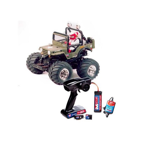 Tamiya 58242 1:10 RC Wild Willy 2000 (WR-02) 2WD Kit incl. Fernsteuer ...