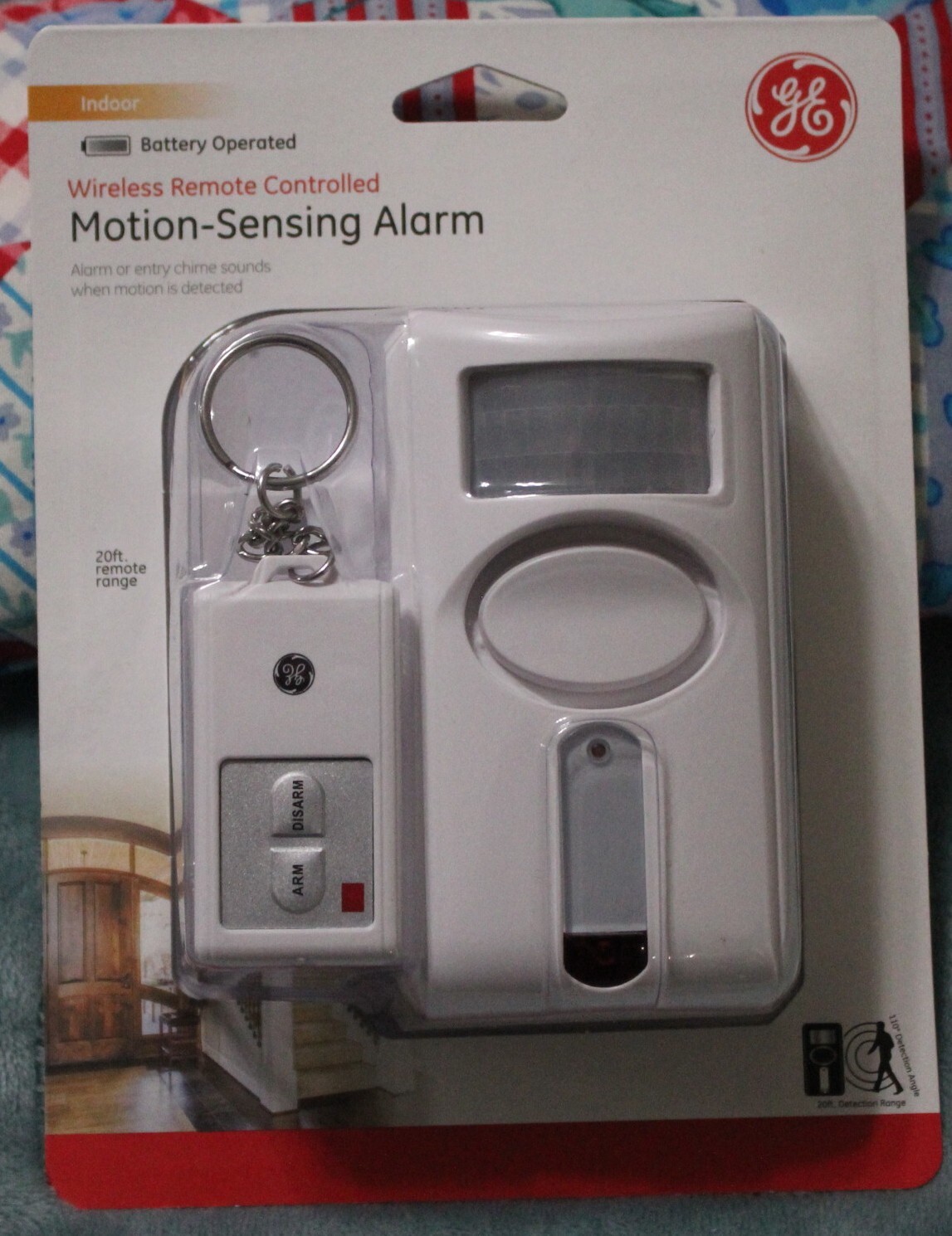 GE Wireless Remote Controlled Indoor Motion-sensing Alarm 36020 for ...