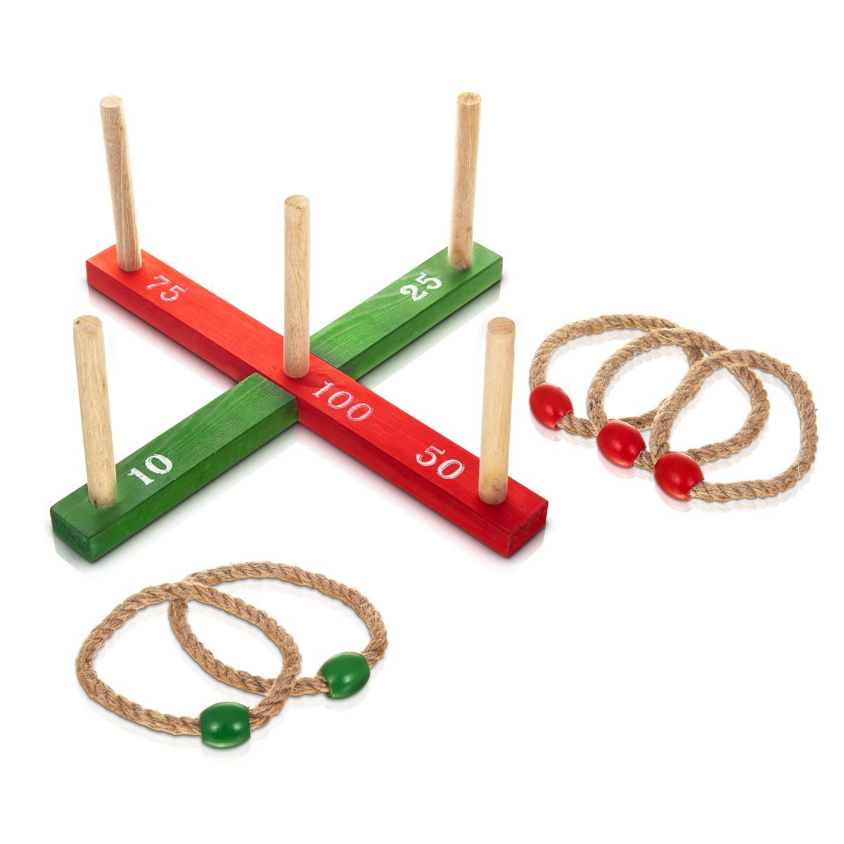 Hillington Garden Rope Quoits and Wooden Pegs Game for sale online | eBay