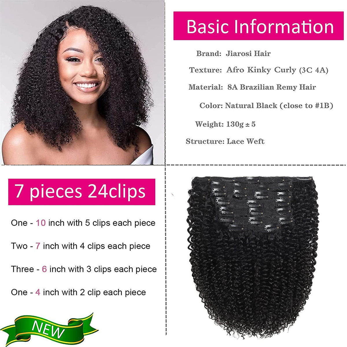 Curly Clip In Hair Extensions For Black Women