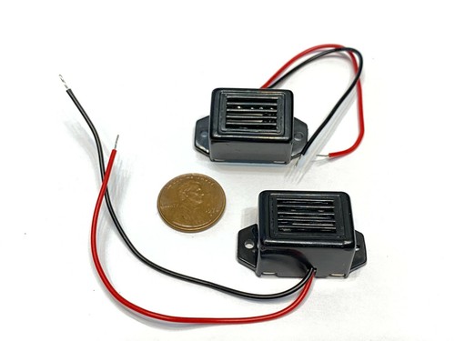2 Pieces Alarm Buzzer DC 12V 85dB Mini Electronic Alarm Buzzers ...