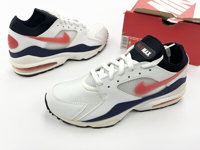 2017 Nike Air Max 93 White Habanero Red Sz 9 Men Shoes Vintage. | eBay