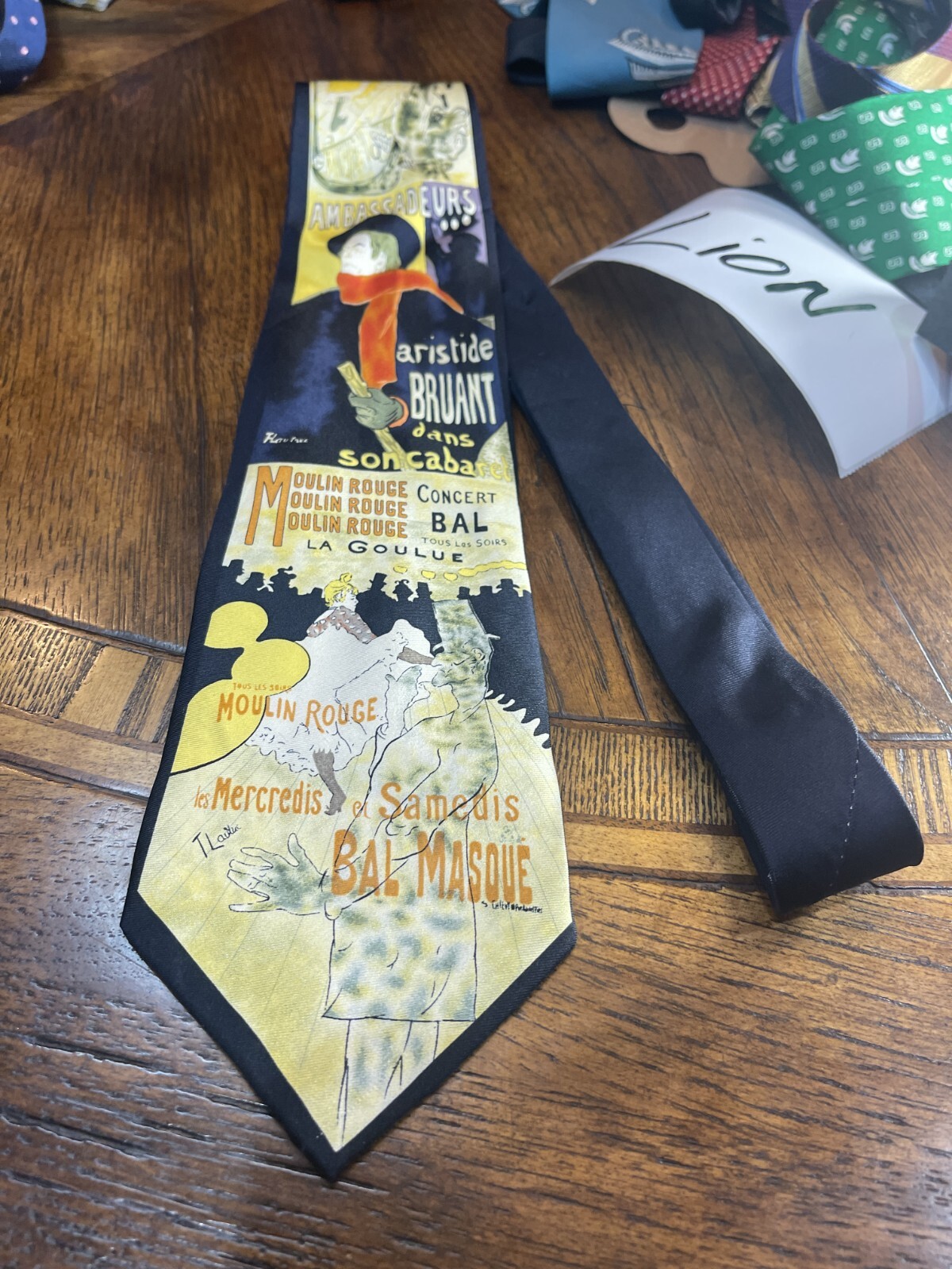 MOULIN ROUGE POSTER DRESS SUIT DESIGNER NECKTIE TIE F… - Gem