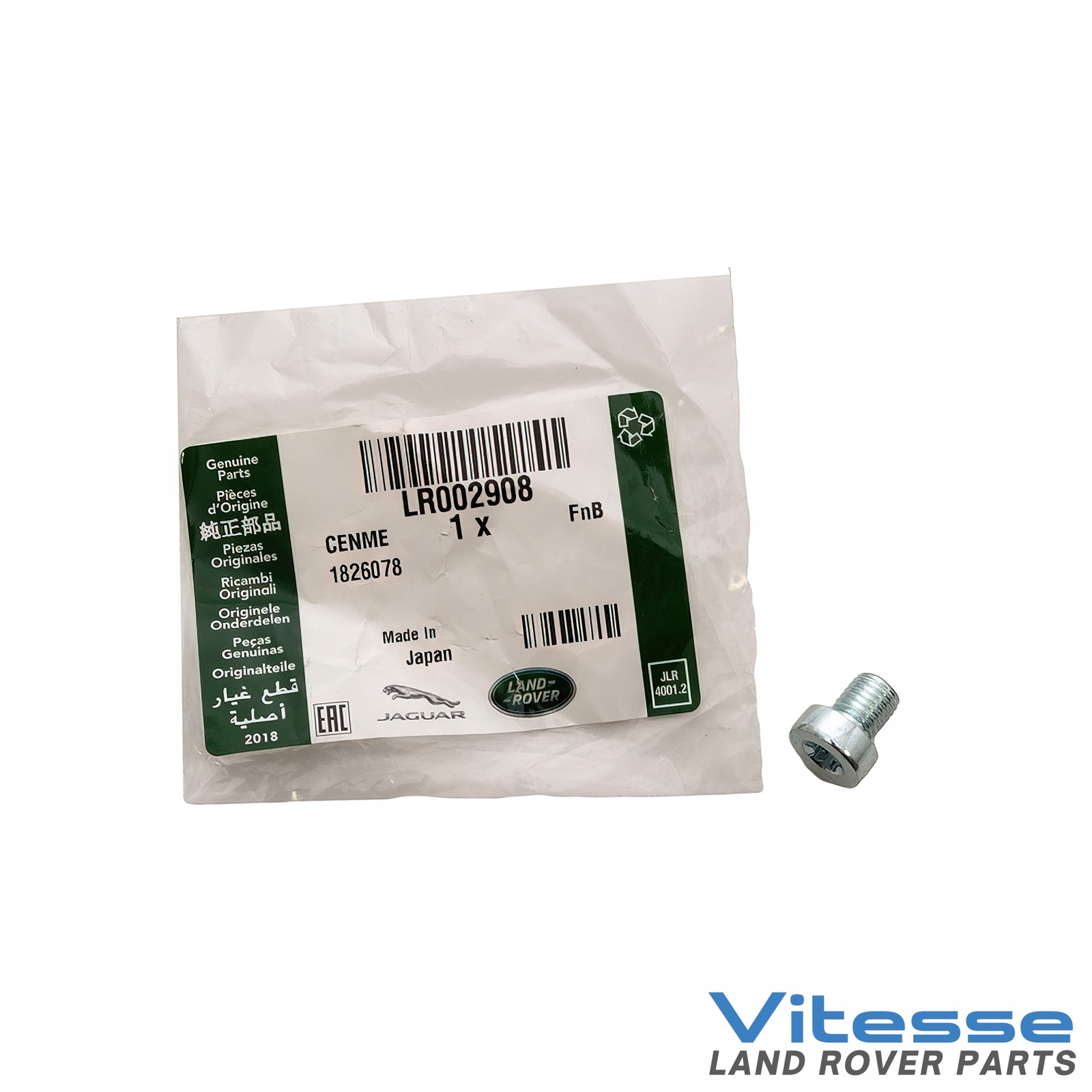 Genuine Land Rover FREELANDER 2 RR Evoque Auto Trans Drain Plug ...